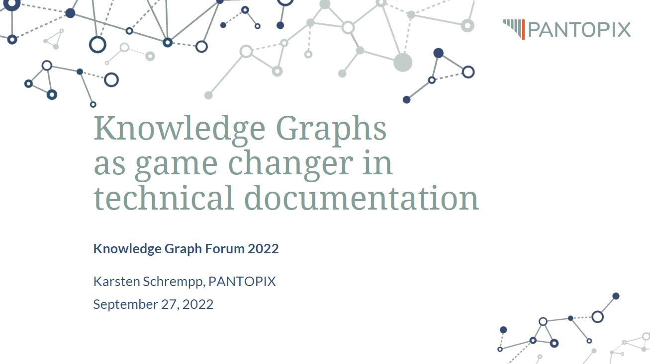 Knowledge Graphs as game changer in technical documentation - PANTOPIX