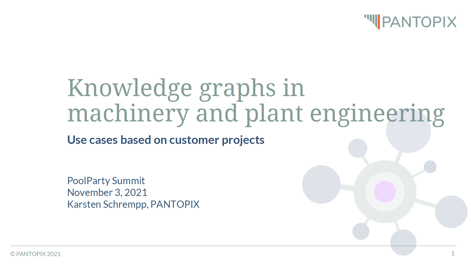 Knowledge graphs in machinery and plant engineering - PANTOPIX